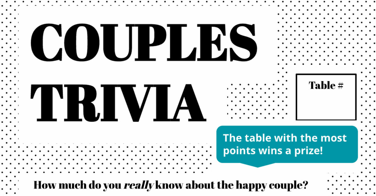 Download Couple's Wedding Trivia Template